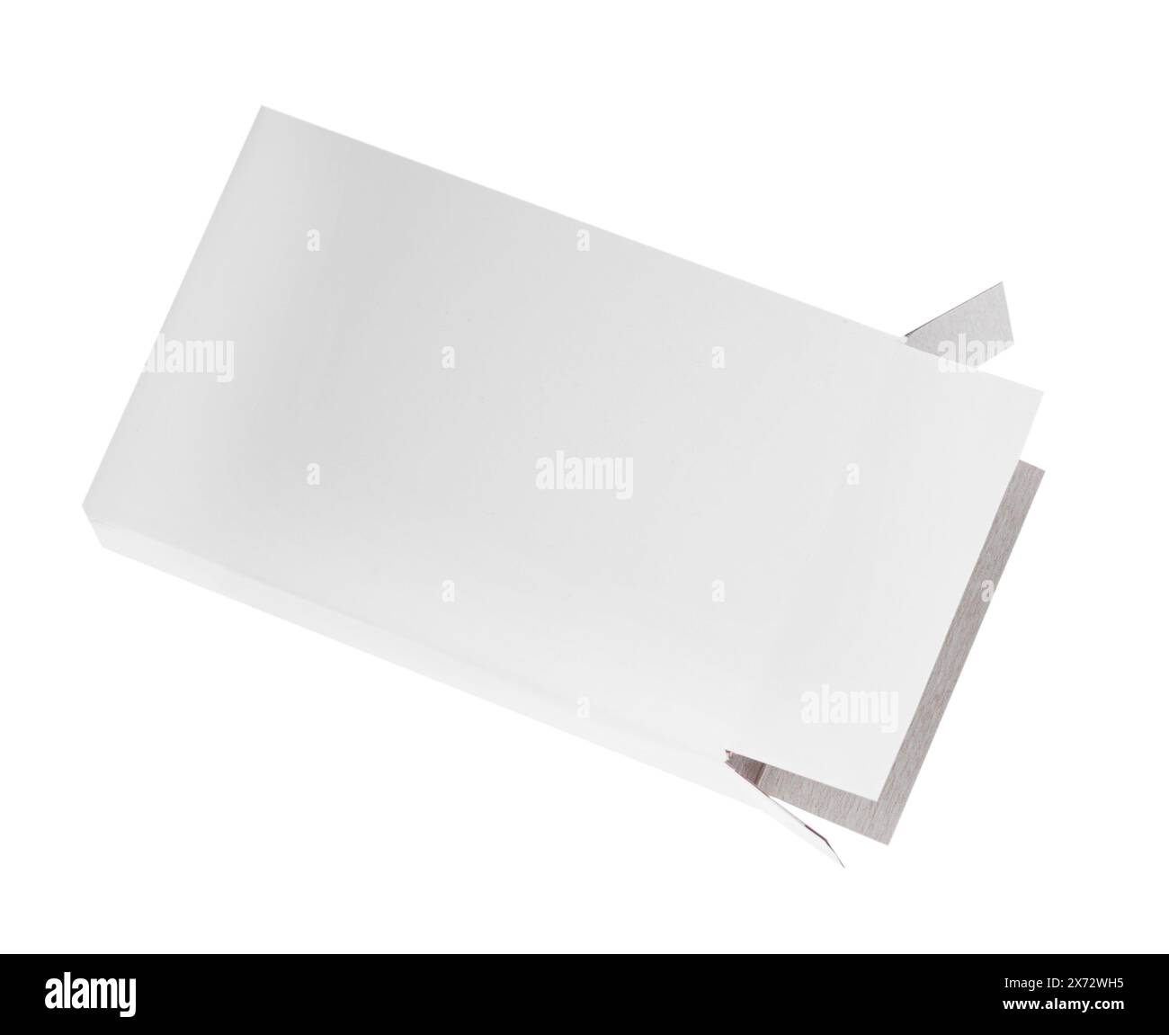 One open paper box isolated on white background Stock Photo - Alamy