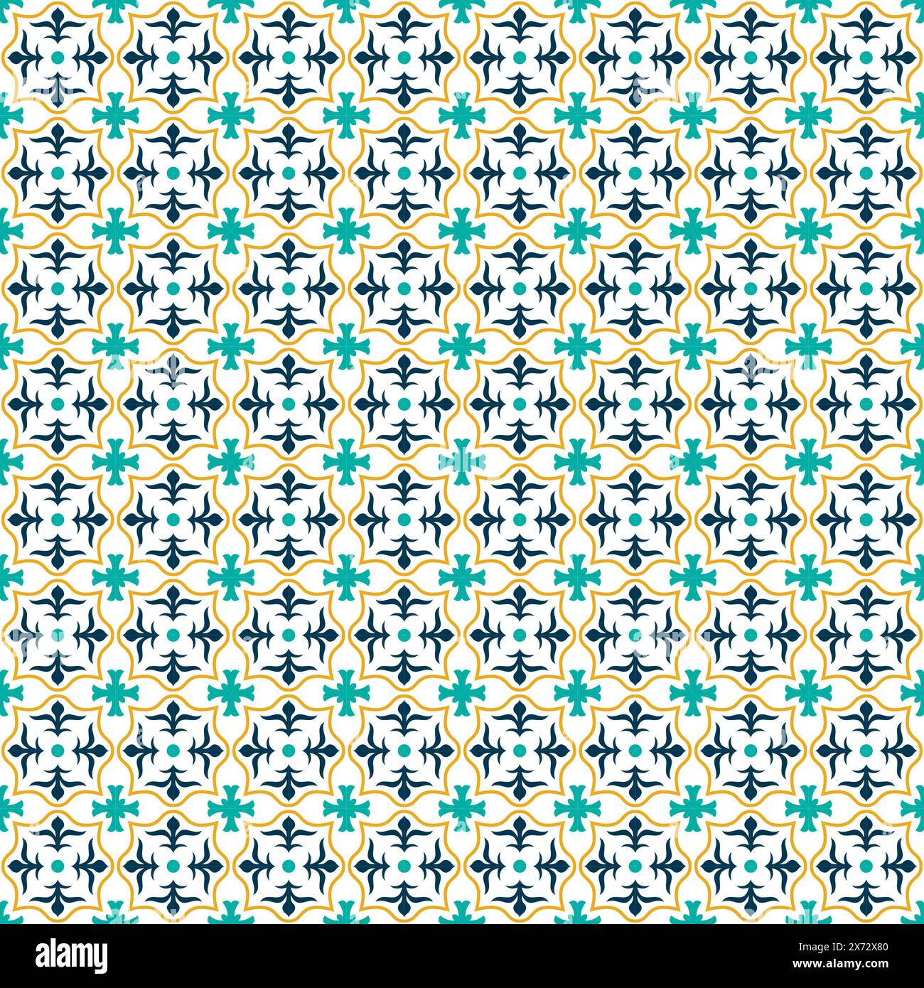Seamless ornament flower pattern tile. Batik Vector. Java Ornament ...