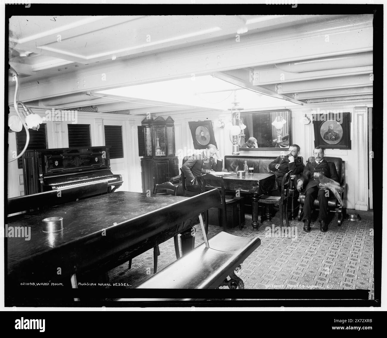 Ward room, Russian naval vessel, "2" on negative., Detroit Publishing ...