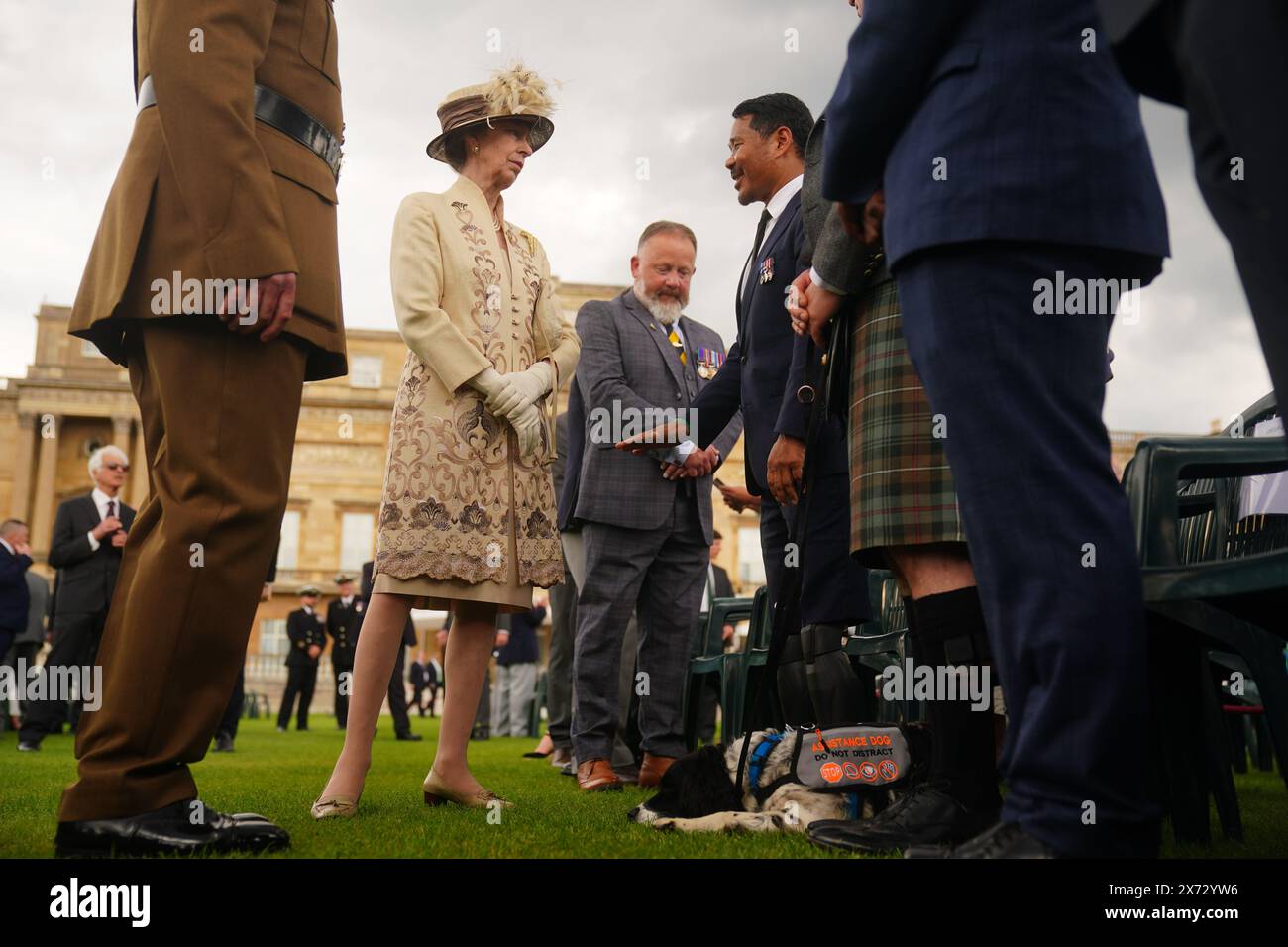 The Princess Royal speaks to guests during the Not Forgotten ...