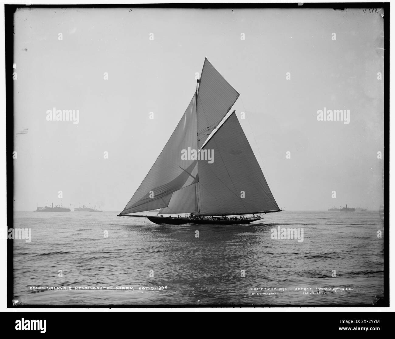 Valkyrie nearing outer mark, "790" on negative., Detroit Publishing Co ...