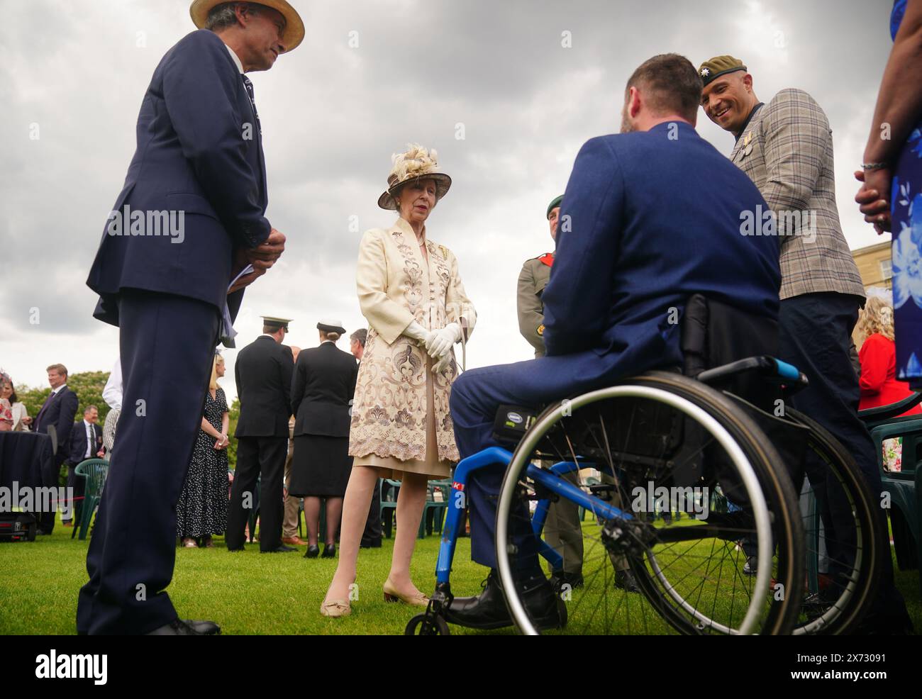 The Princess Royal, speaking to guests during the Not Forgotten ...
