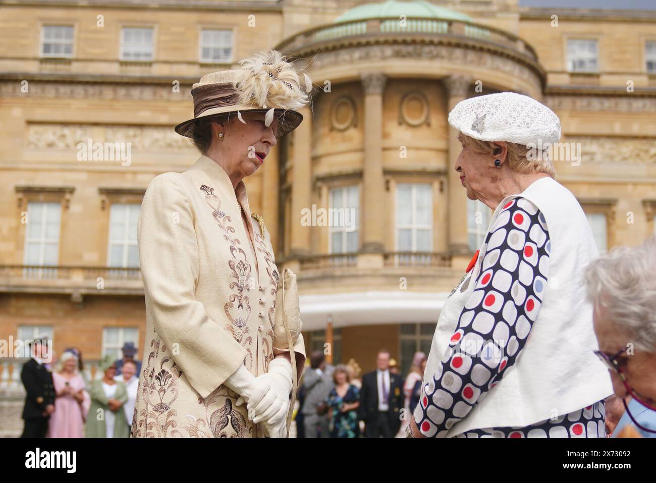The Princess Royal, speaking to a guest during the Not Forgotten ...