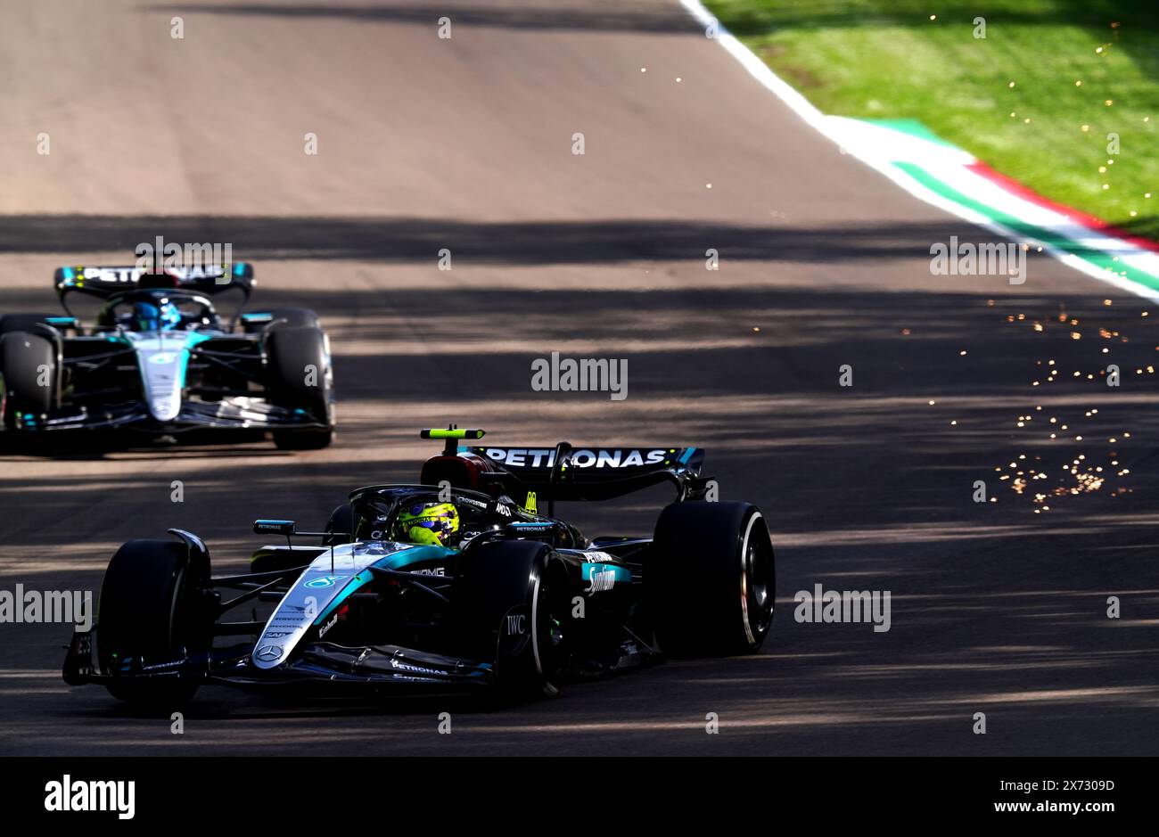 Mercedes driver Lewis Hamilton during the second practice session at ...