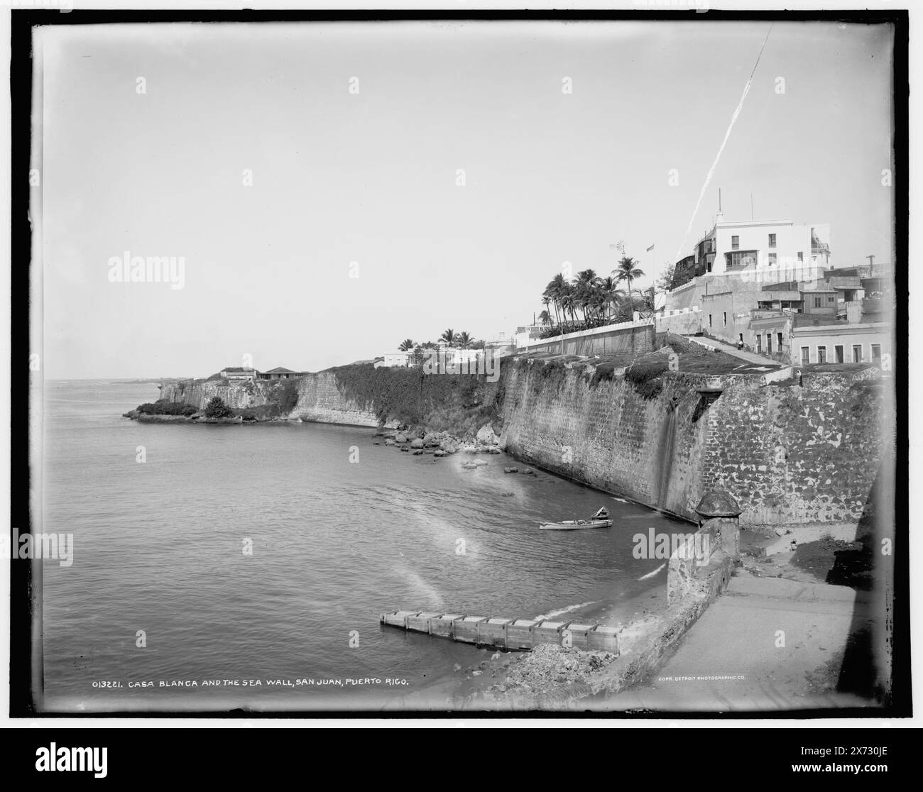 Casa Blanca and the sea wall, San Juan, Puerto Rico, Detroit Publishing ...
