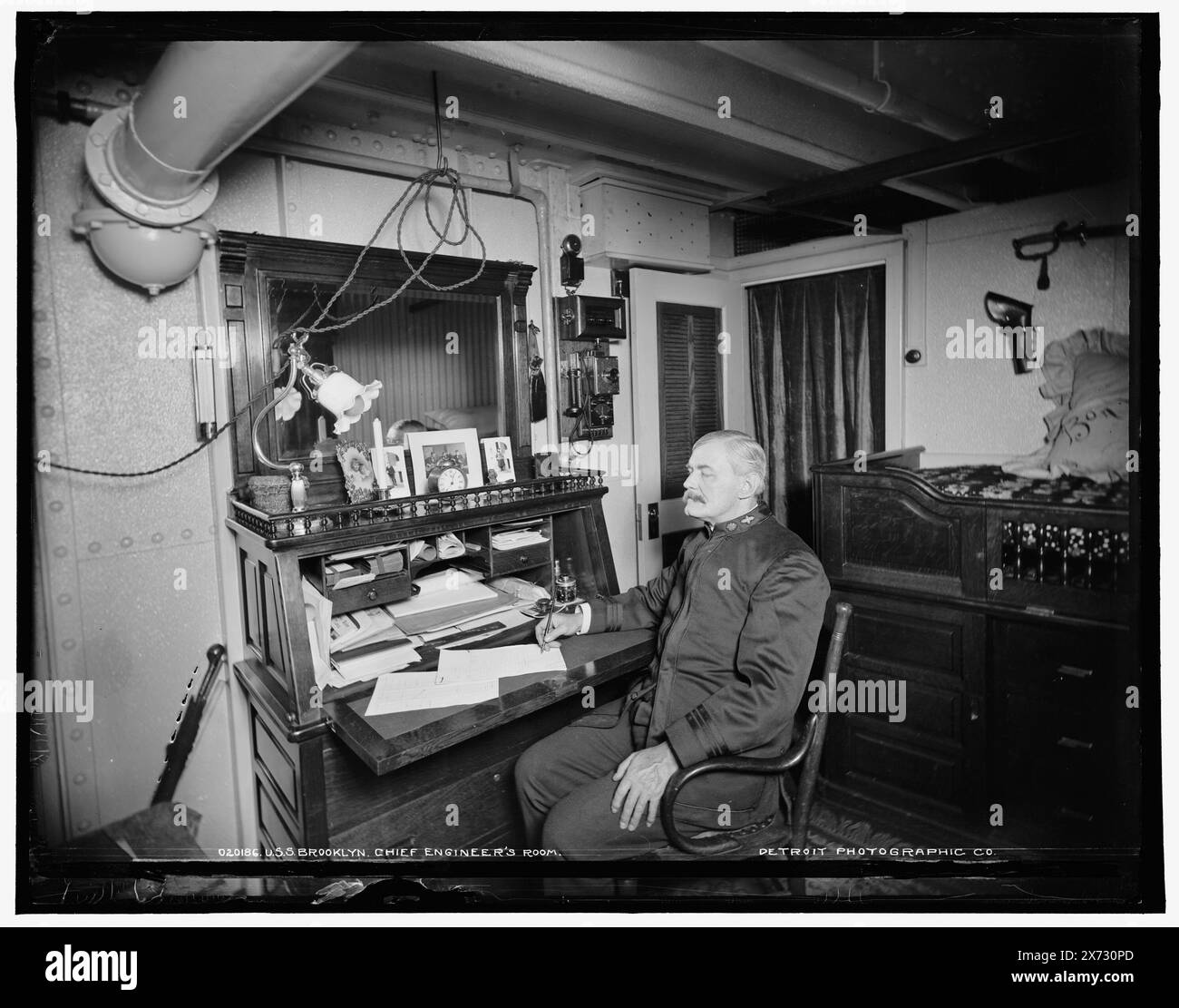 U.S.S. Brooklyn, chief engineer's room, Detroit Publishing Co. no ...