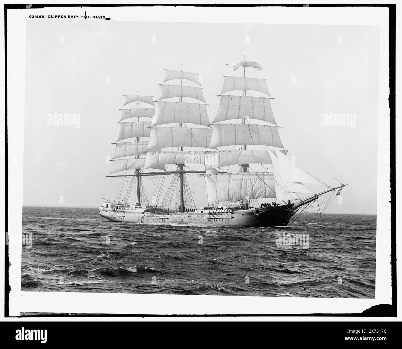 Clipper ship St. David, Detroit Publishing Co. no. 021868., Gift; State ...