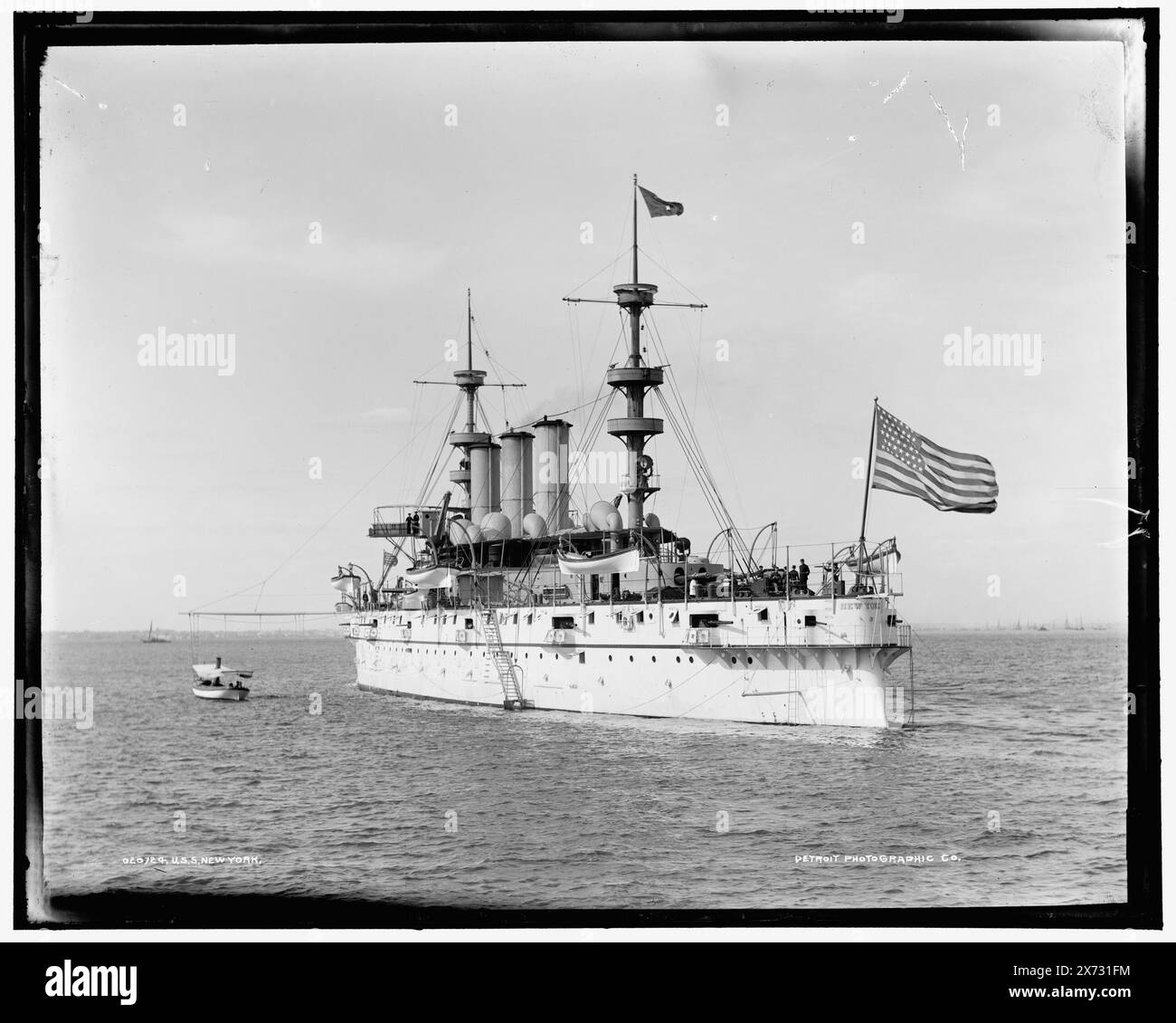 U.S.S. New York, "Copyright [1894] by Hart" on negative., Detroit ...