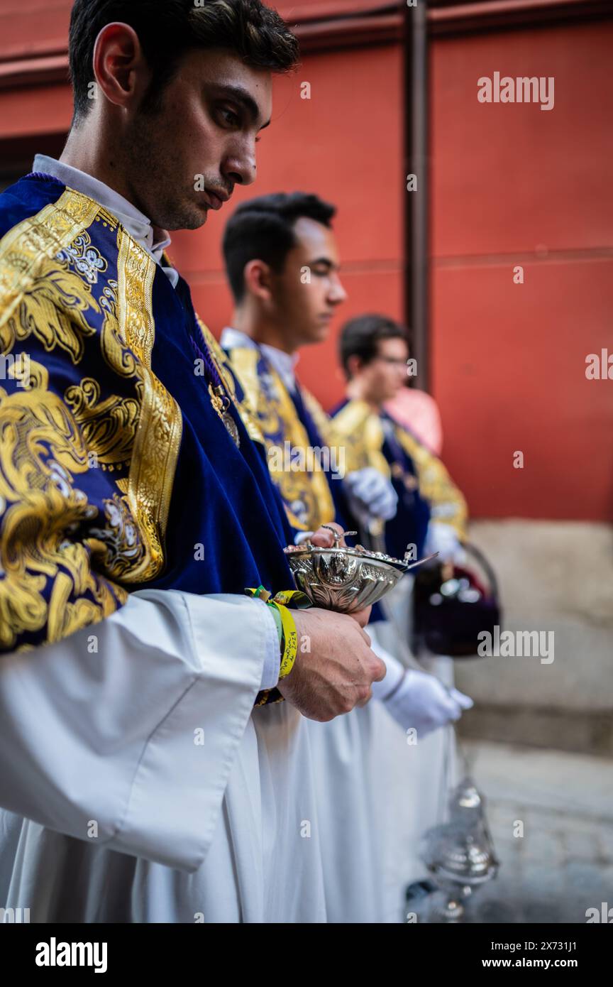 Tenth departure of the Cruz de Mayo, May Cross procession of the ...