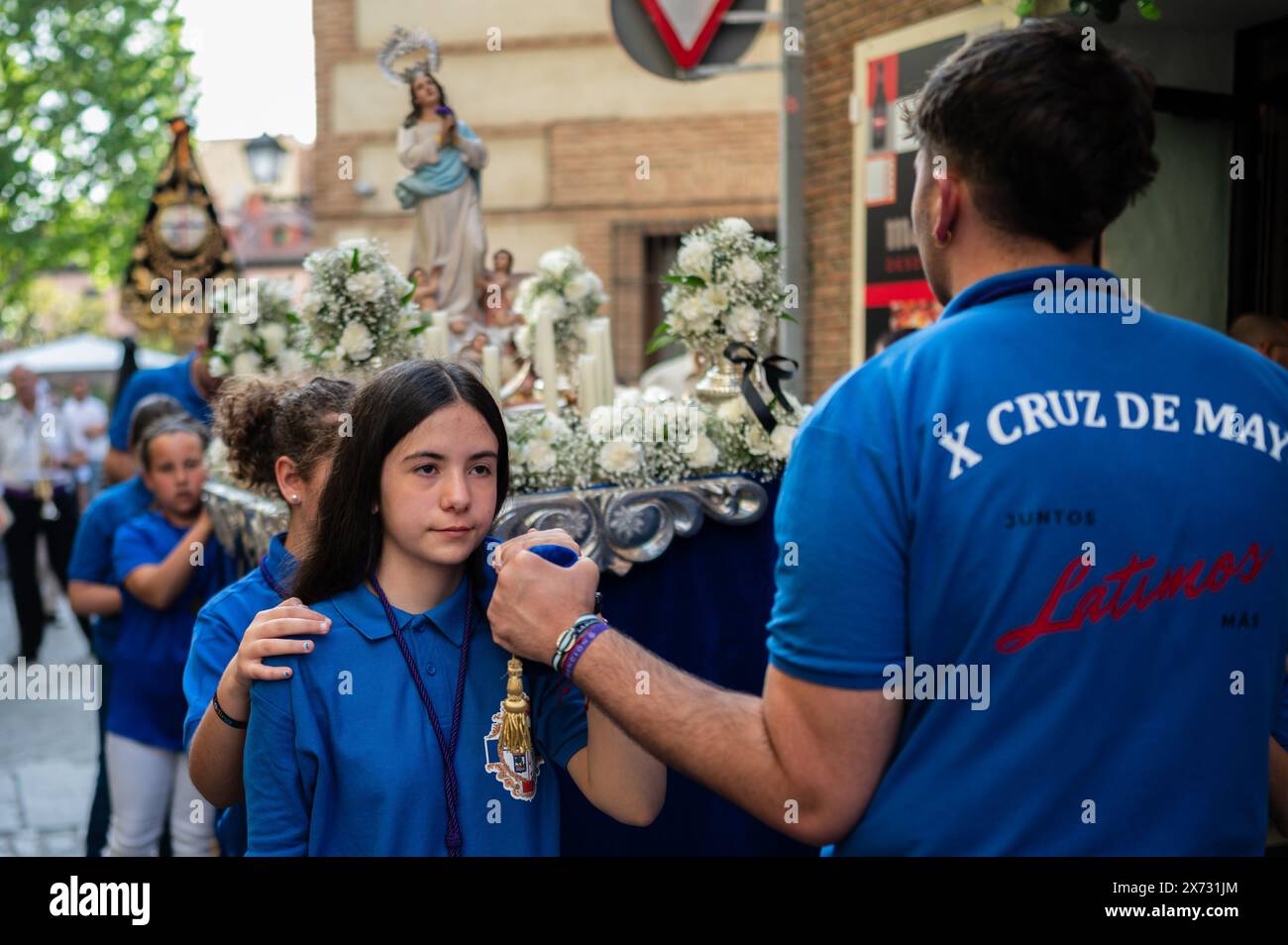 Tenth departure of the Cruz de Mayo, May Cross procession of the ...
