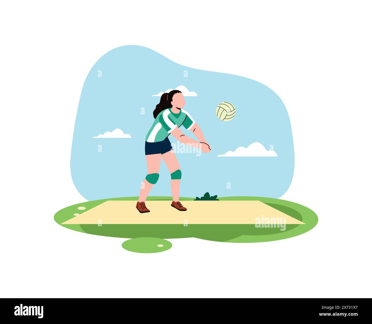 Beautiful woman passing by Stock Vector Images - Alamy