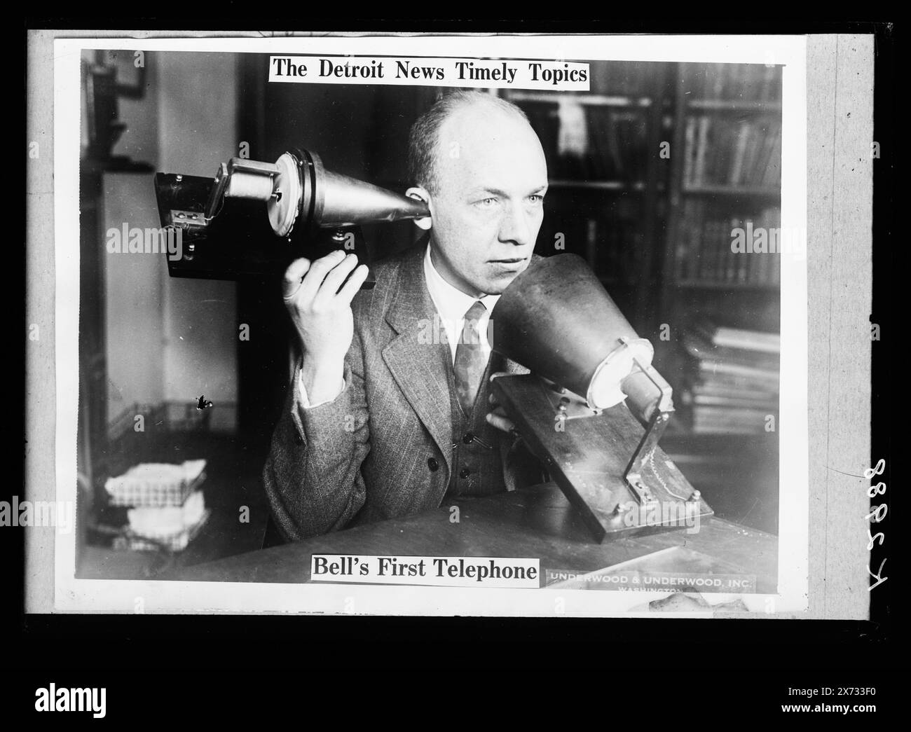 Alexander graham bell first telephone hi-res stock photography and ...