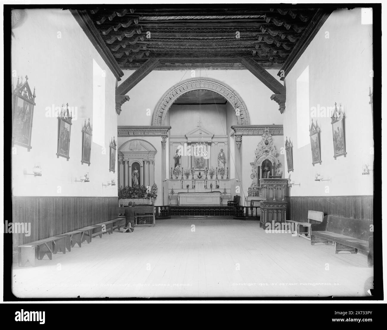 Church of Guadaloupe i.e. Guadalupe, Ciudad Juarez, Mexico, "811" on ...