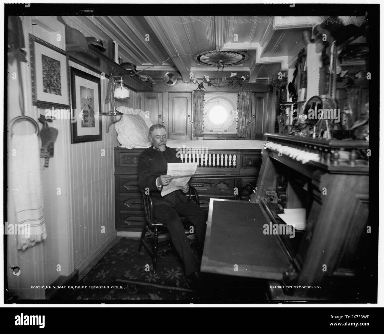 U.S.S. Raleigh, chief engineer Able, Attribution to Hart based on ...