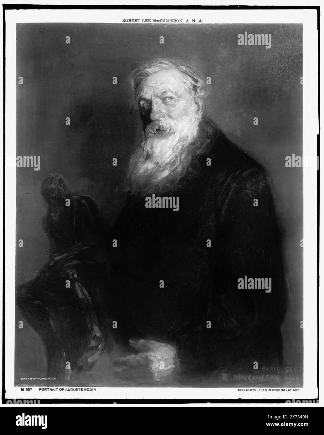 Auguste Rodin, half-length portrait, Title devised by cataloger ...