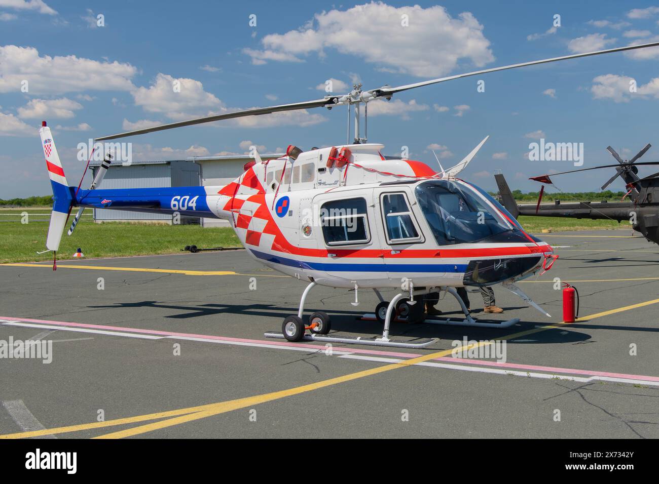 Bell 206 Jet Ranger at AIRVG Air Show 2024 in Zagreb, Croatia Stock ...
