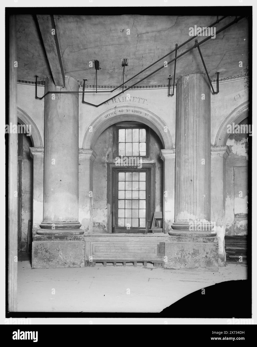 New Orleans, La., old slave block in St. Louis Hotel, Title from jacket ...