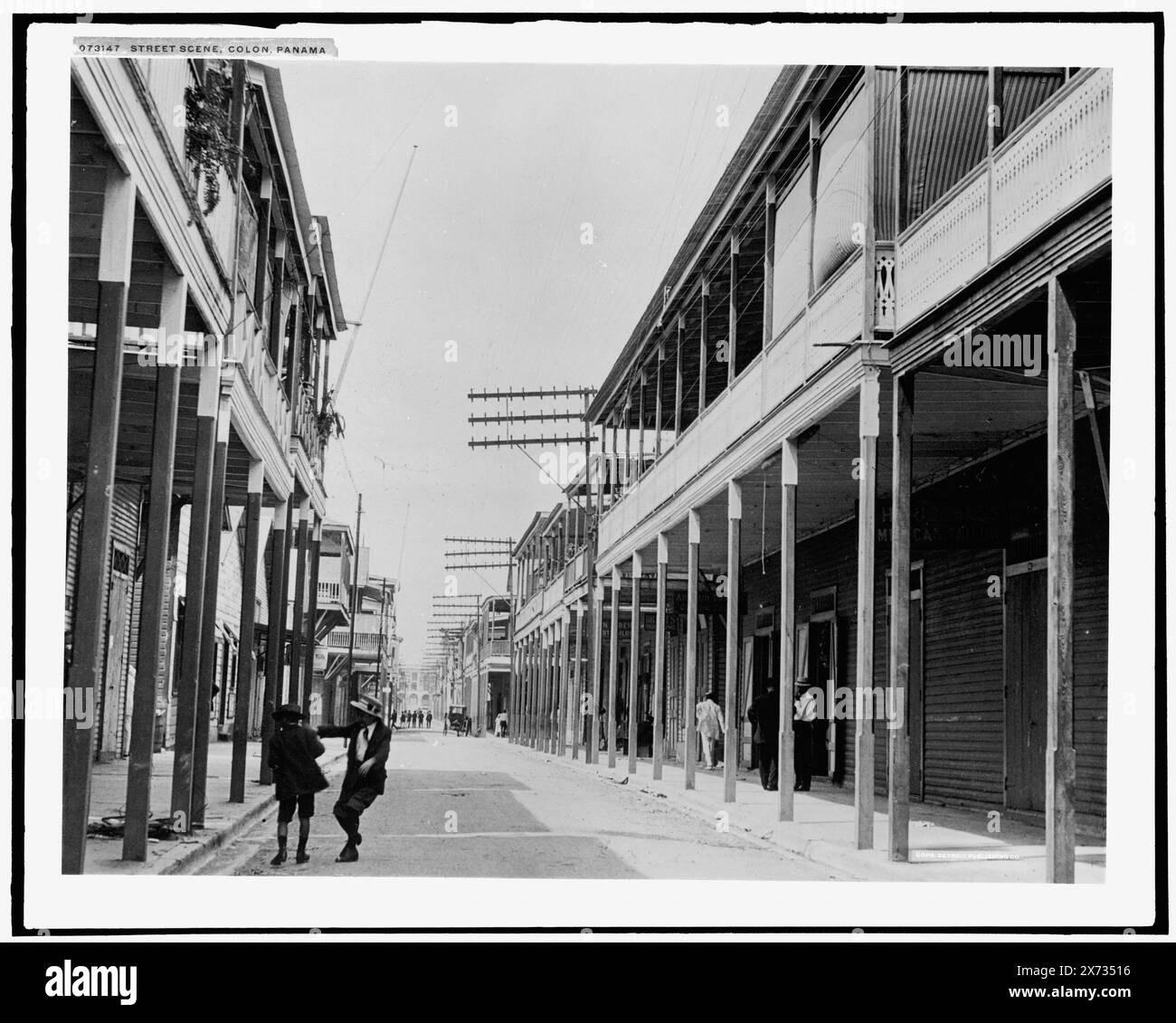 Colon panama street scene Black and White Stock Photos & Images - Alamy