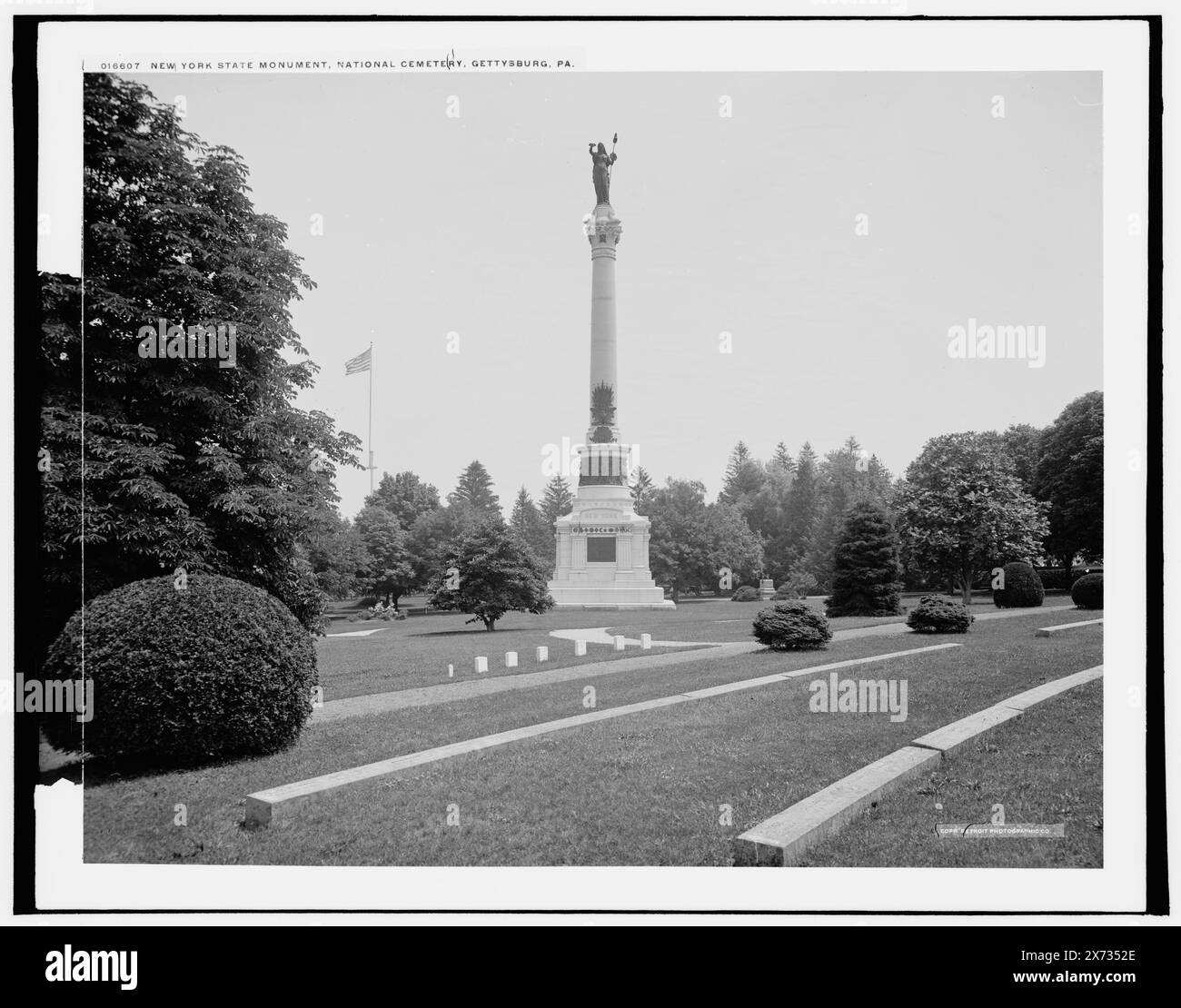 New York State Monument, Soldiers' National Cemetery, Gettysburg, Pa ...