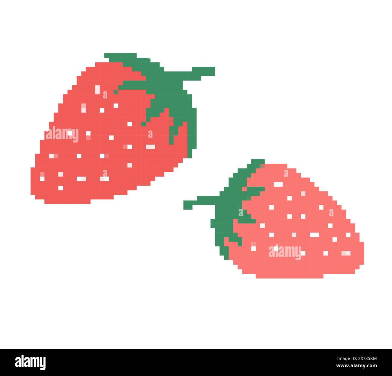 Collection of colorful Pixel icons of fruits vector illustration Stock ...