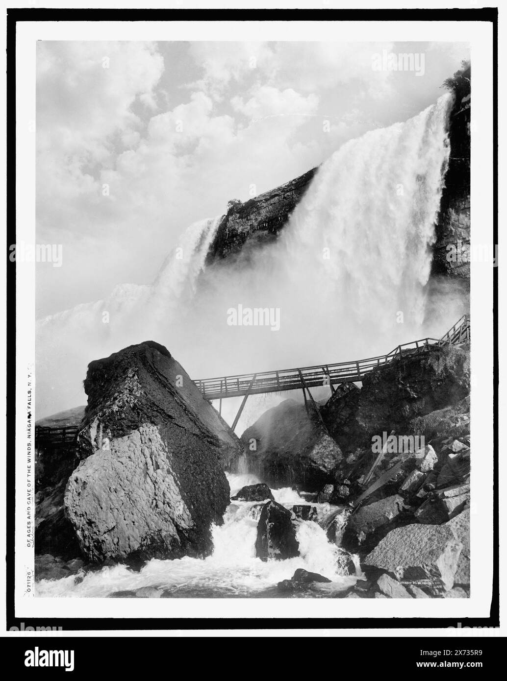 Rock of Ages and Cave of the Winds, Niagara Falls, N.Y., Corresponding ...