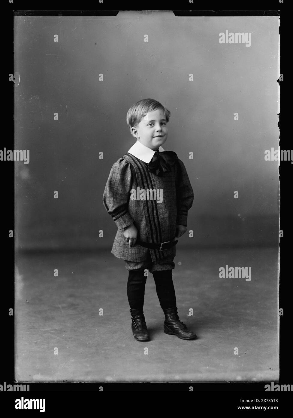 Boy in knickers, full-length portrait, Title devised by cataloger ...