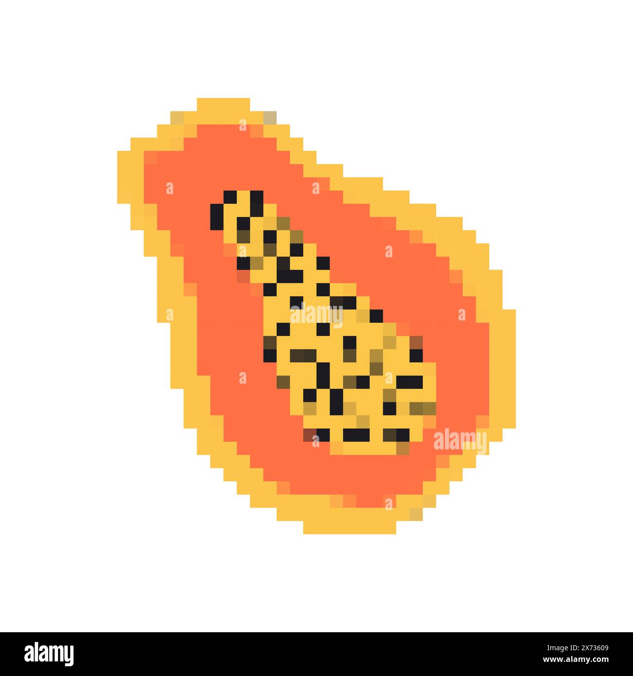 Collection of colorful Pixel icons of fruits vector illustration Stock ...