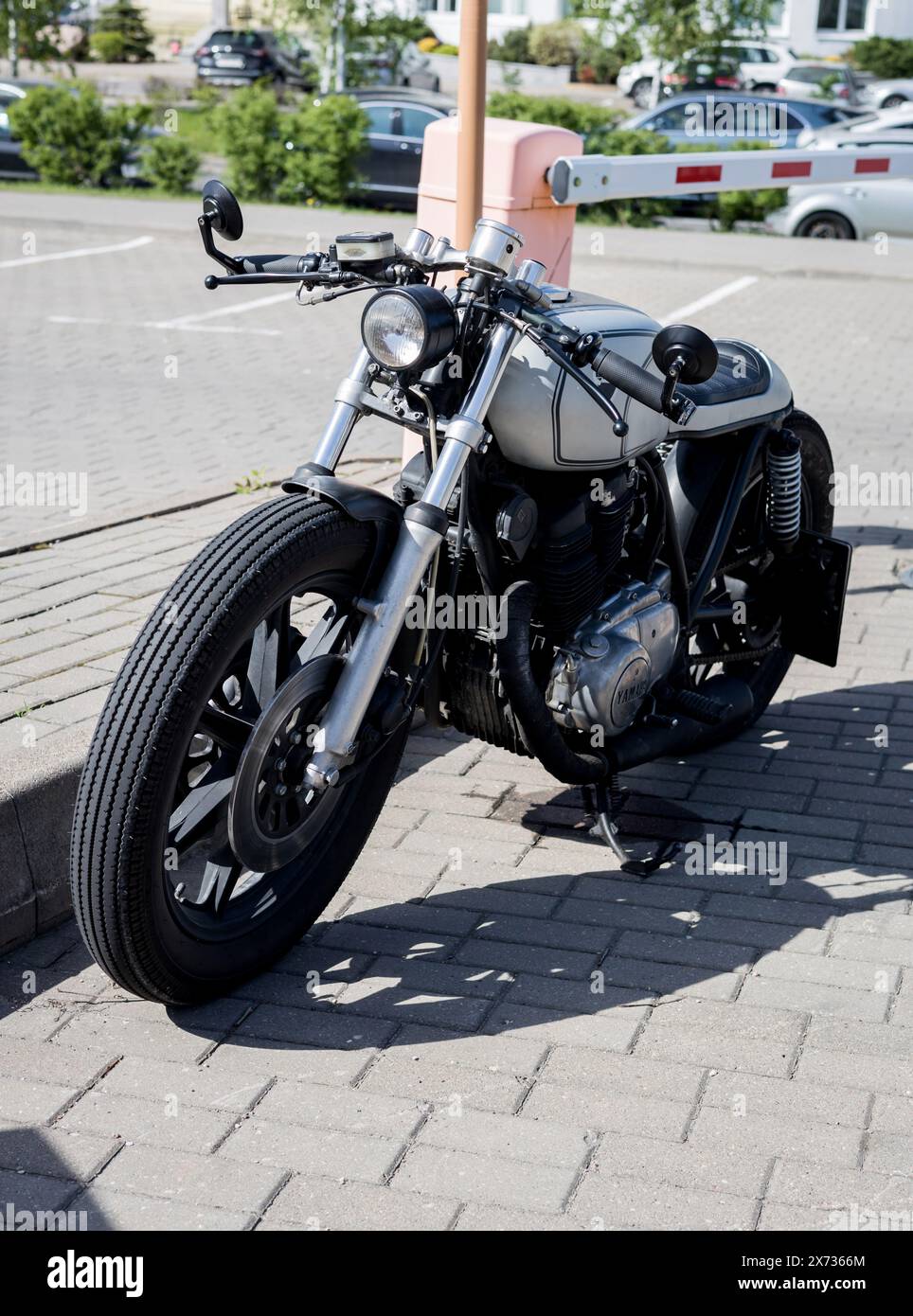 Minsk, Belarus, May 17, 2024 - Japanese motorcycle modern Yamaha parked ...