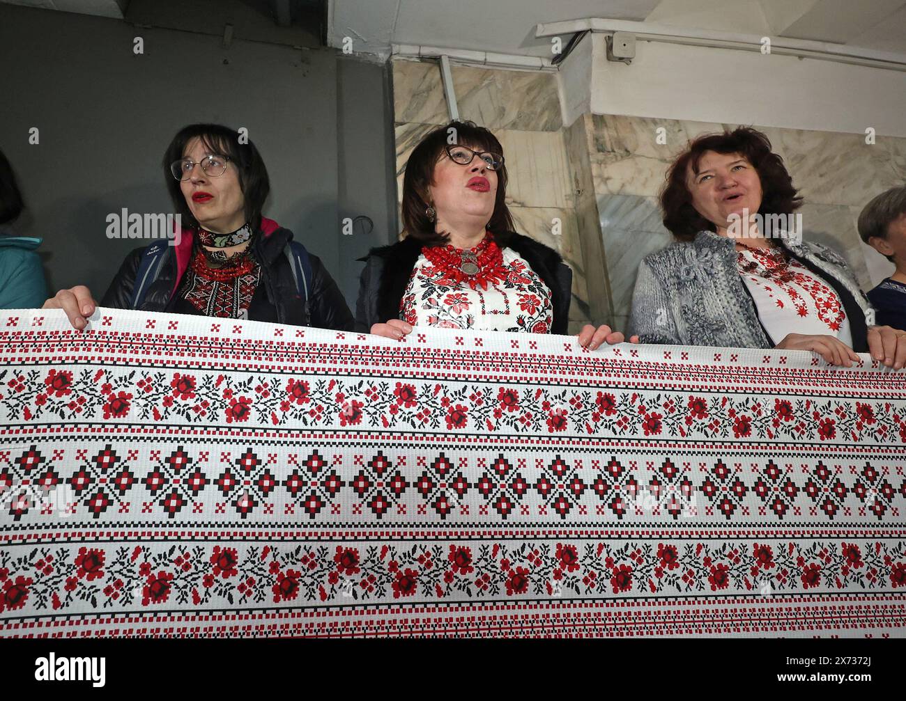 Non Exclusive: KHARKIV, UKRAINE - MAY 16, 2024 - Participants of the ...