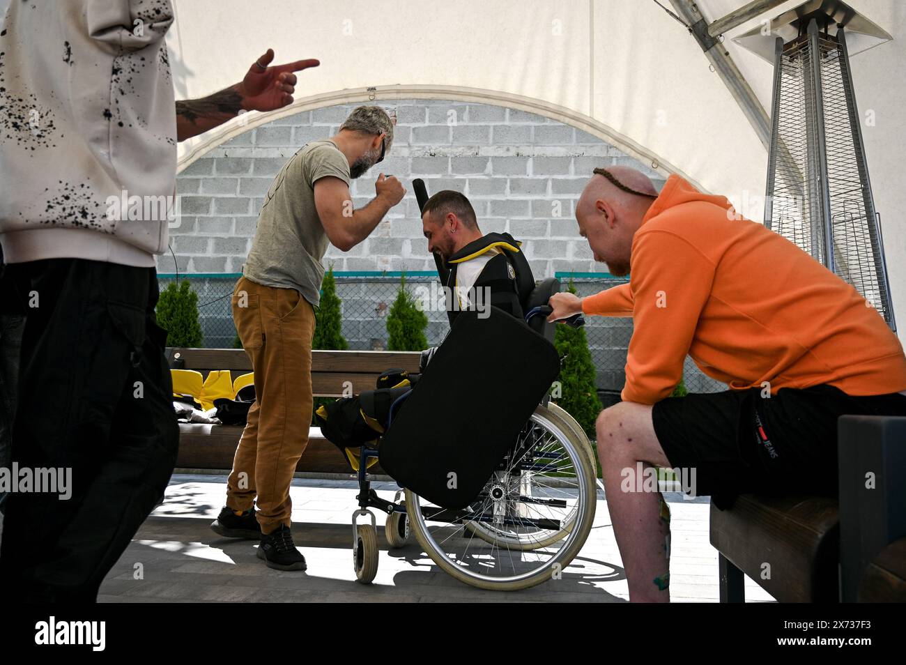 Non Exclusive: LVIV, UKRAINE - MAY 16, 2024 - Patients of the ...