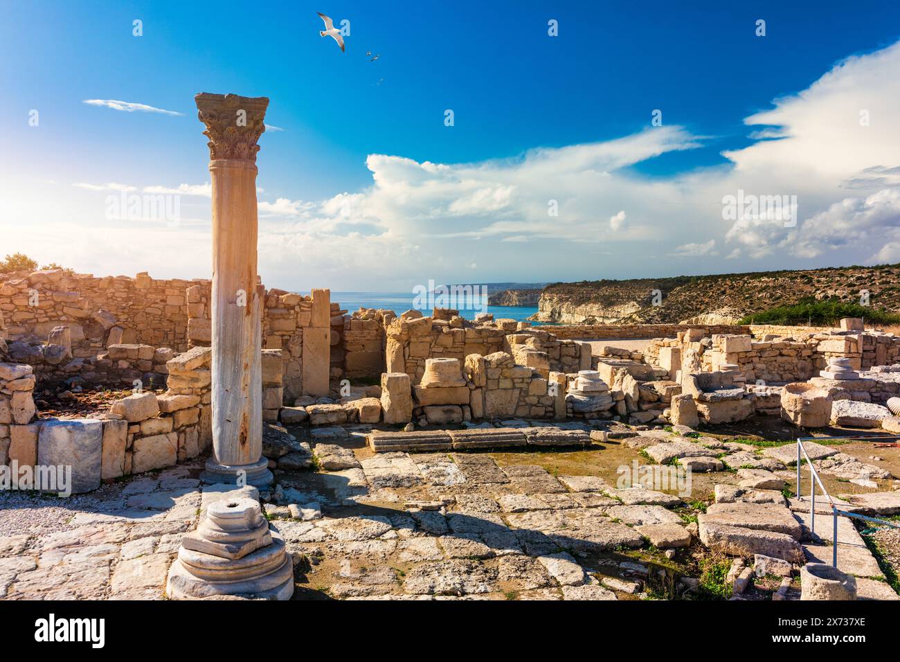 Κourion ancient ruins of the ancient city. Achilles' House Kourio ...