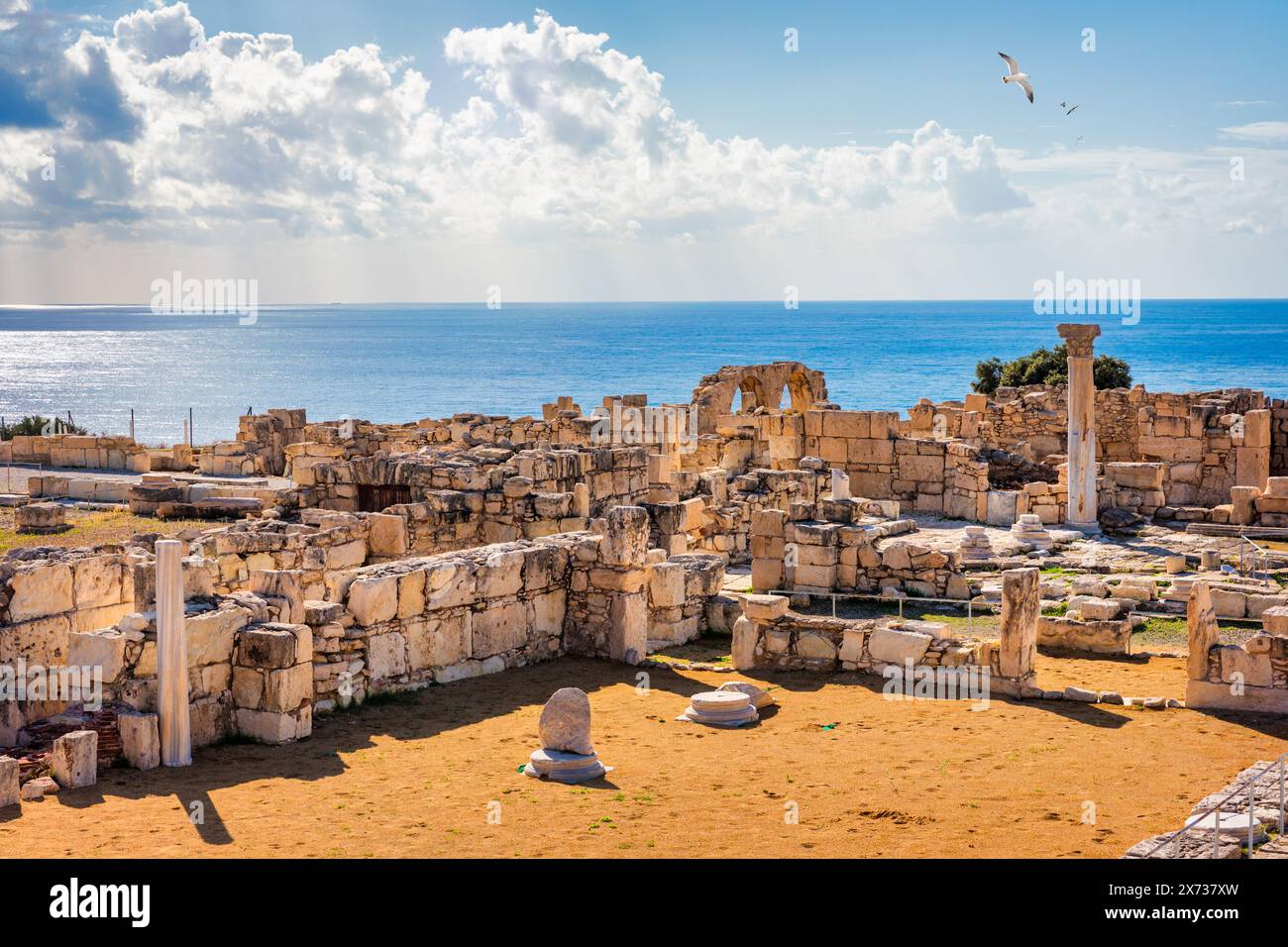 Κourion ancient ruins of the ancient city. Achilles' House Kourio ...