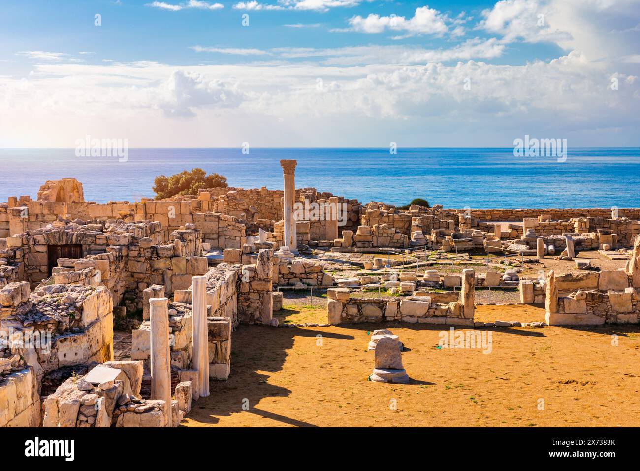 Κourion ancient ruins of the ancient city. Achilles' House Kourio ...