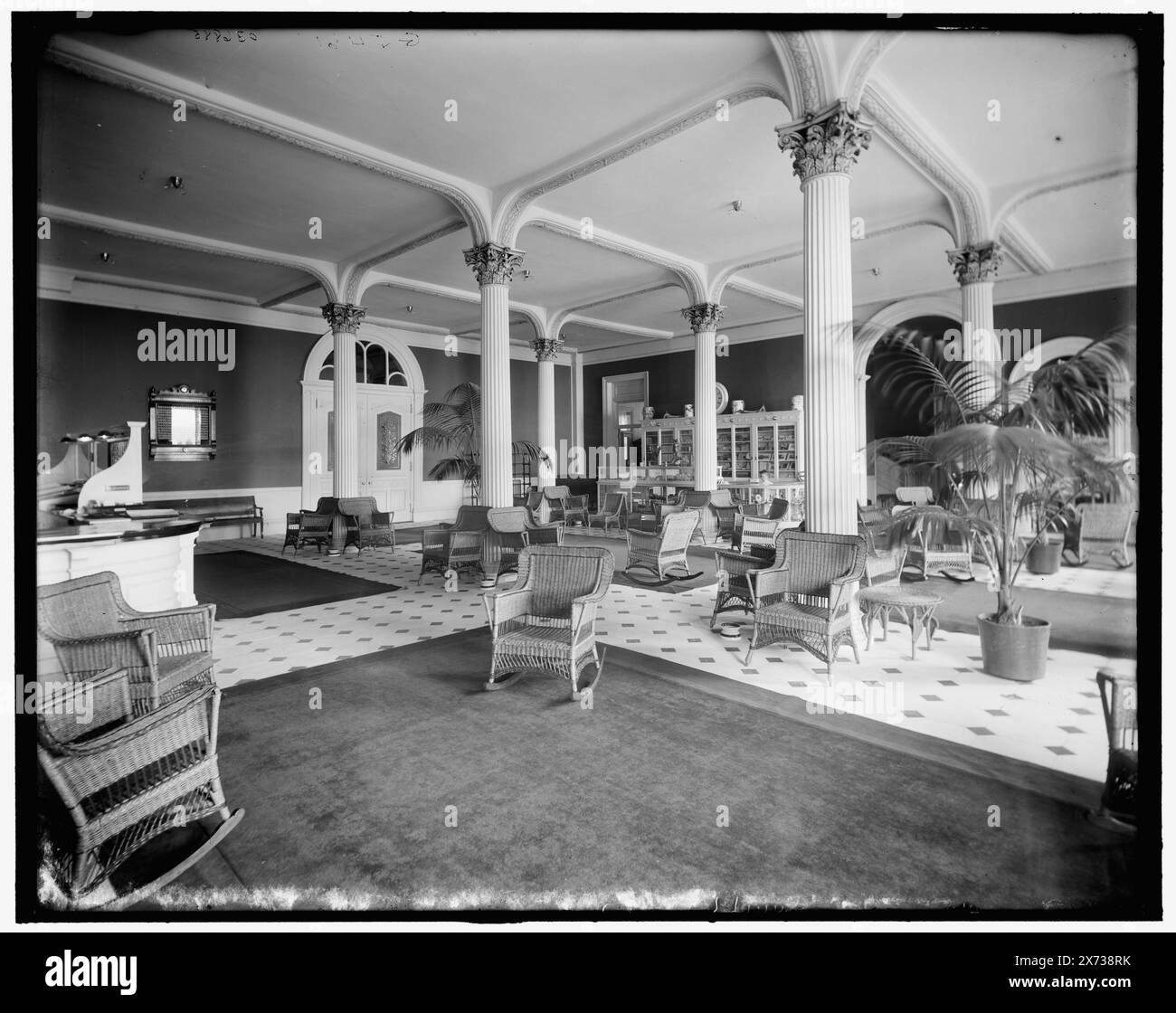 Lobby, Fort William Henry Hotel, Lake George, N.Y., Title from jacket ...