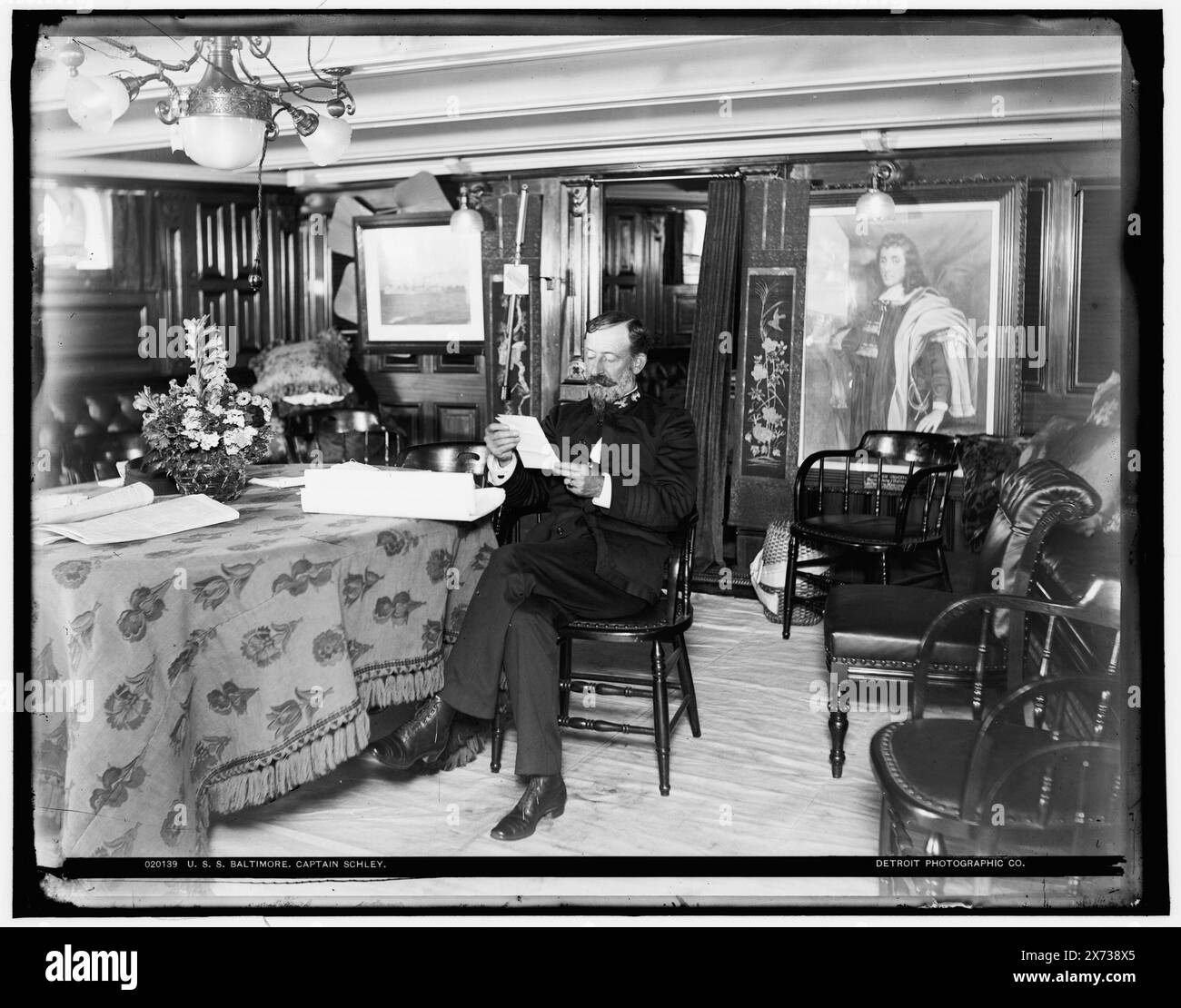 U.S.S. Baltimore, Captain Schley, Detroit Publishing Co. no. 020139 ...