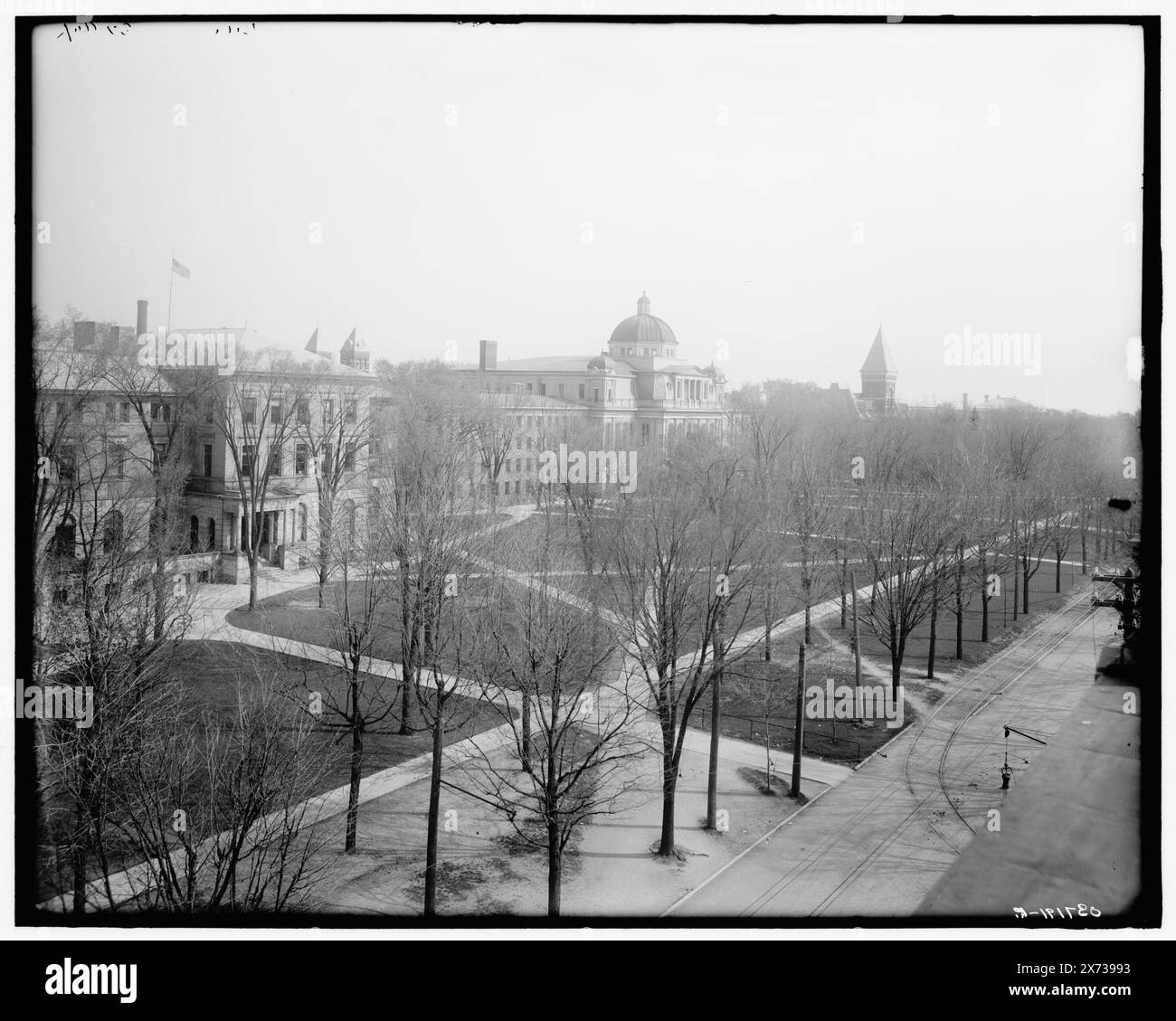 University of michigan buildings Black and White Stock Photos & Images ...