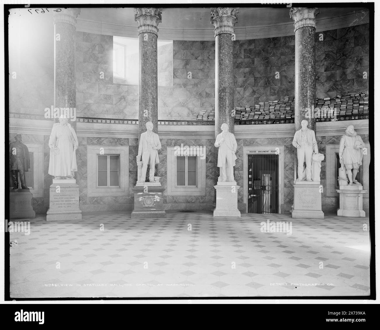 View in Statuary Hall, the Capitol at Washington, Date based on Detroit ...