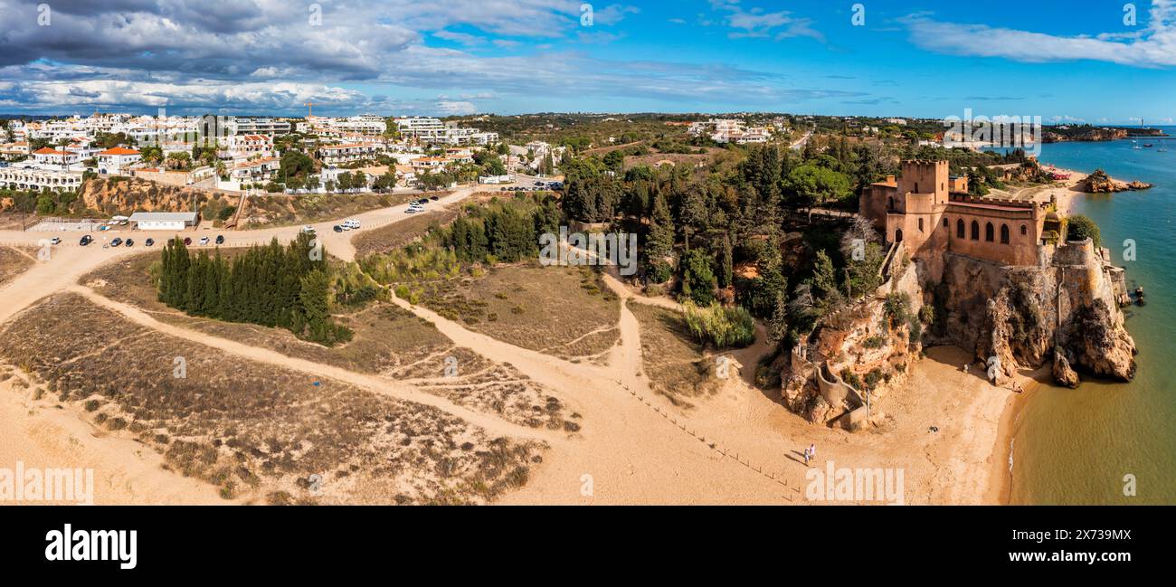 View of Ferragudo village in Algarve, Portugal. Old sea town of ...