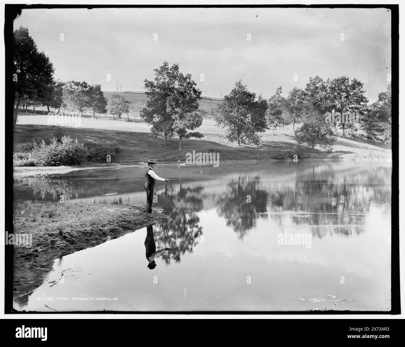 Trout ponds Black and White Stock Photos & Images - Alamy