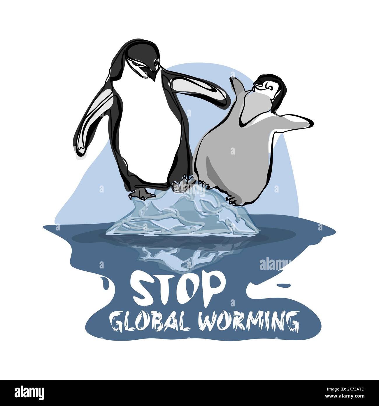Global warming poster design. Ecological catastrophe. Save Arctic and ...