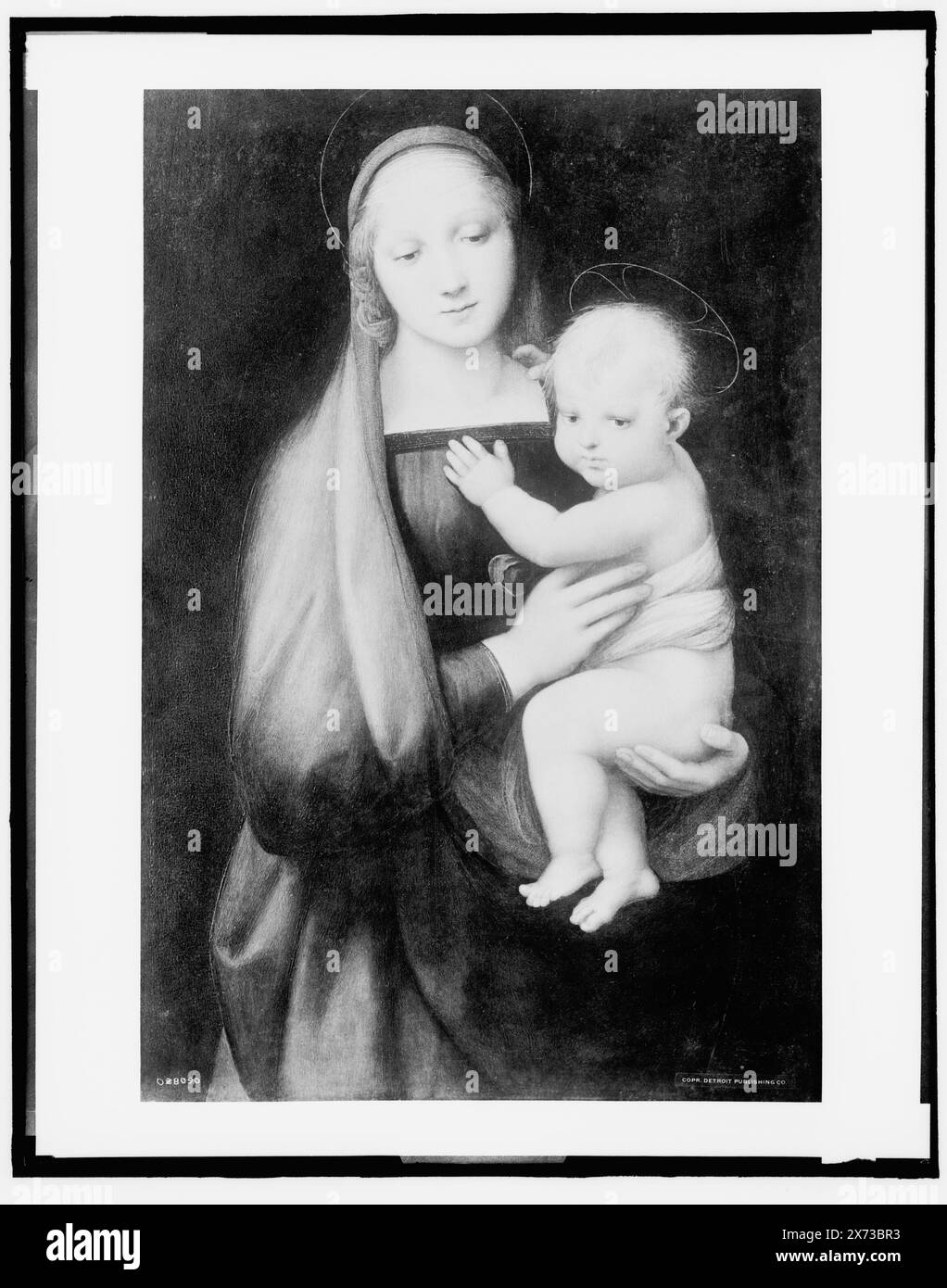 Immaculate conception painting Black and White Stock Photos & Images ...