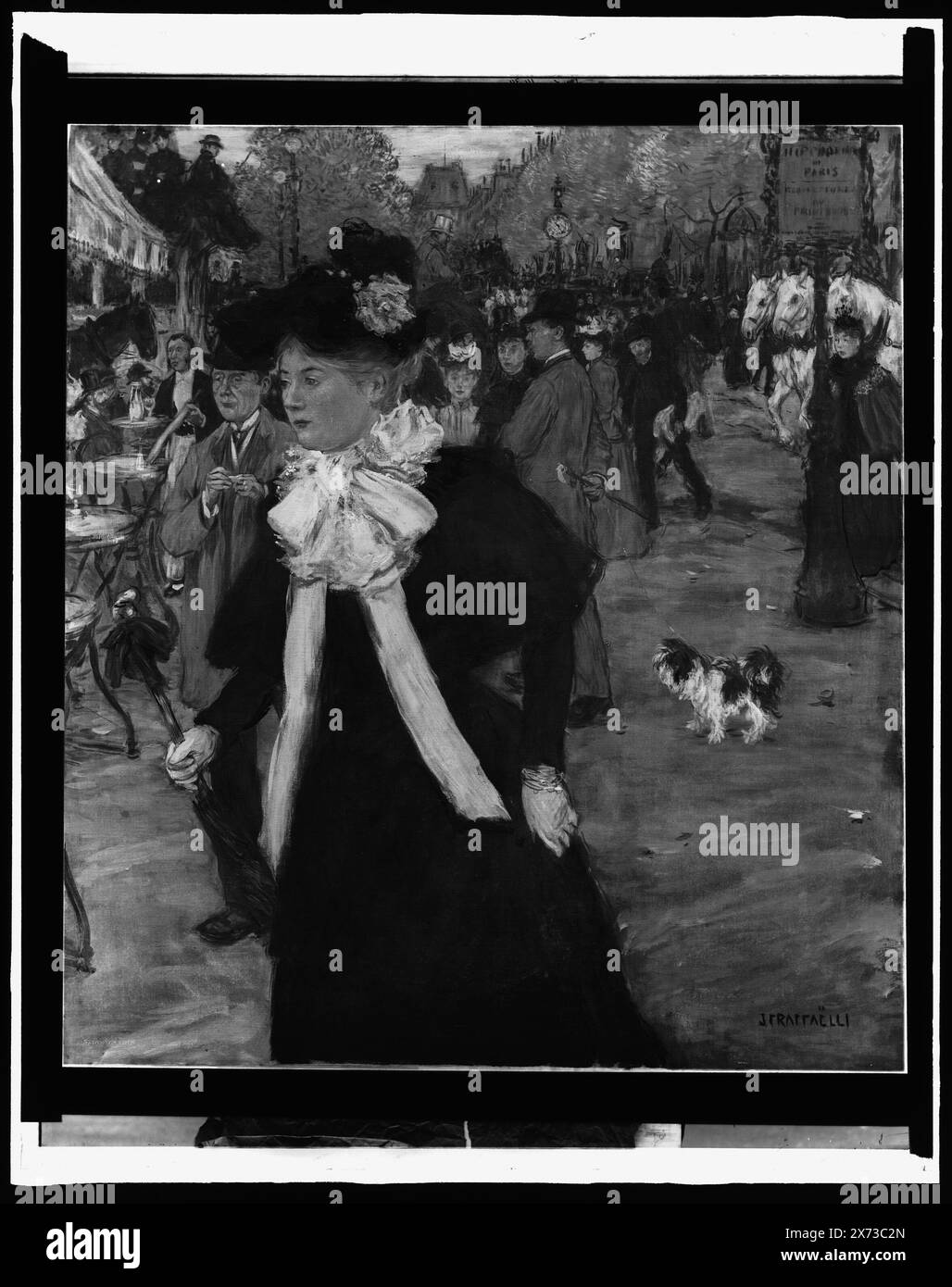 Raffaelli painting Black and White Stock Photos & Images - Alamy