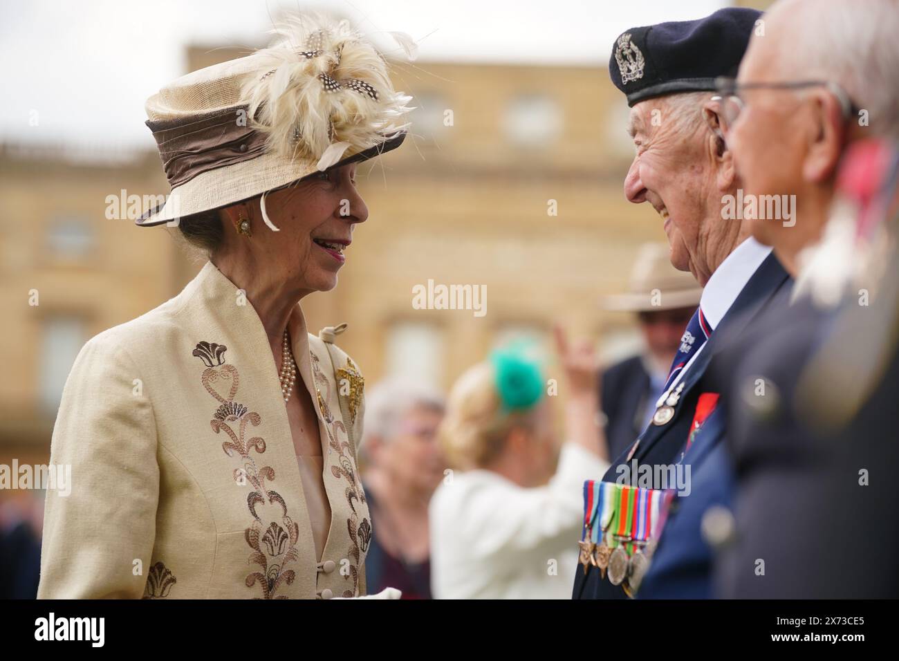 The Princess Royal speaks to Second World War veterans during the Not ...