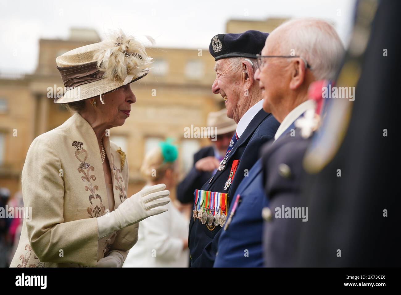 The Princess Royal speaks to Second World War veterans during the Not ...
