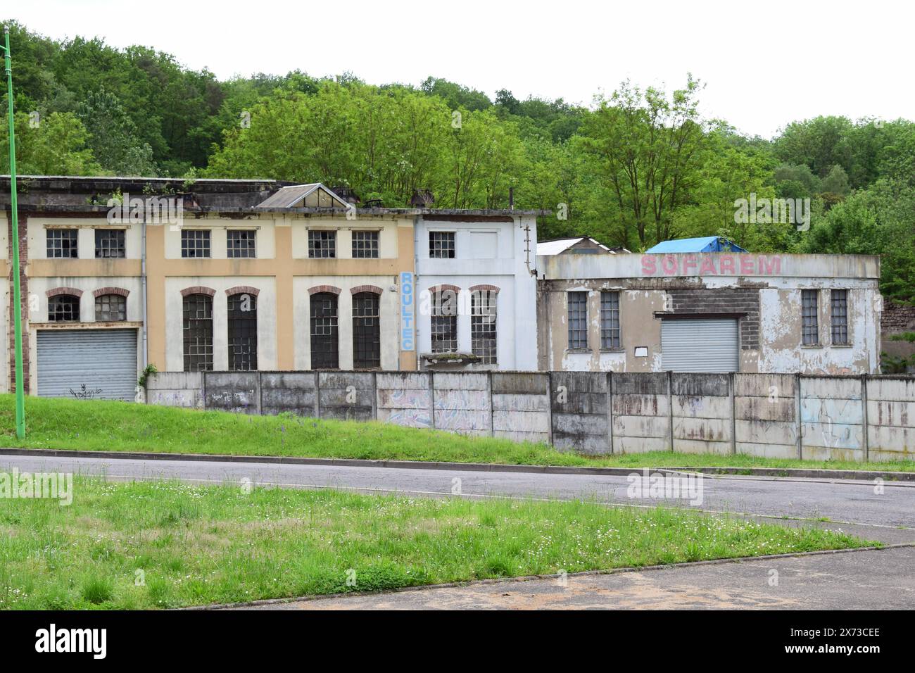old mining houses in France Stock Photo - Alamy