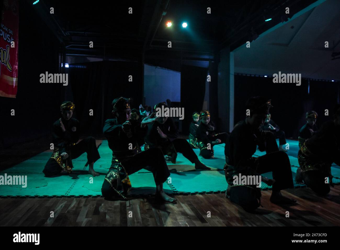Bandung, West Java, Indonesia. 17th May, 2024. Pencak silat fighter ...