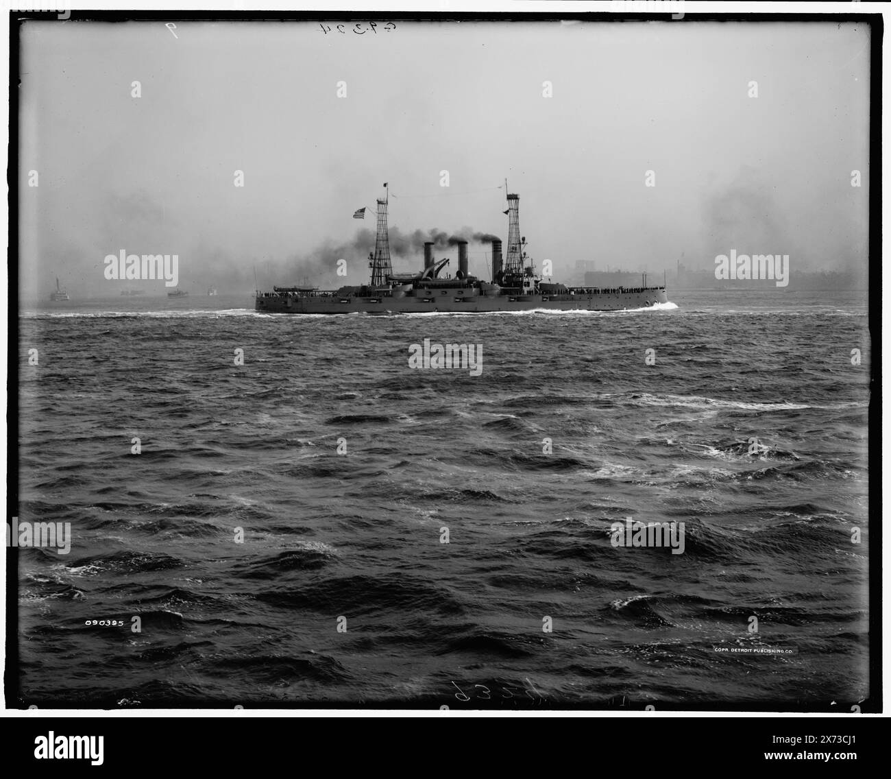 U.S.S. Minnesota, Title from jacket., "G 9324" on negative., Detroit ...