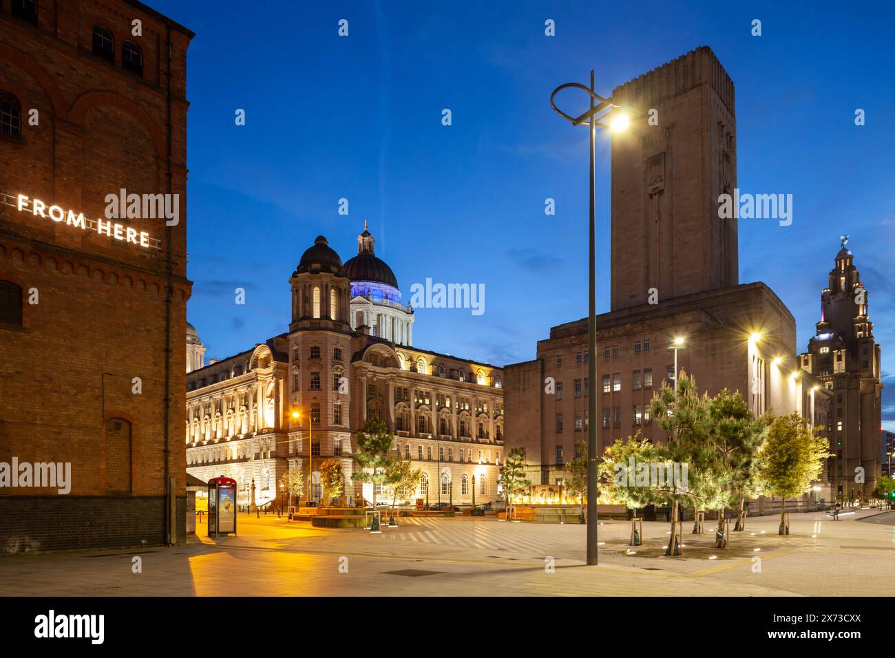 Queensway Tunnel Ventilation Tower in Liverpool, England Stock Photo ...