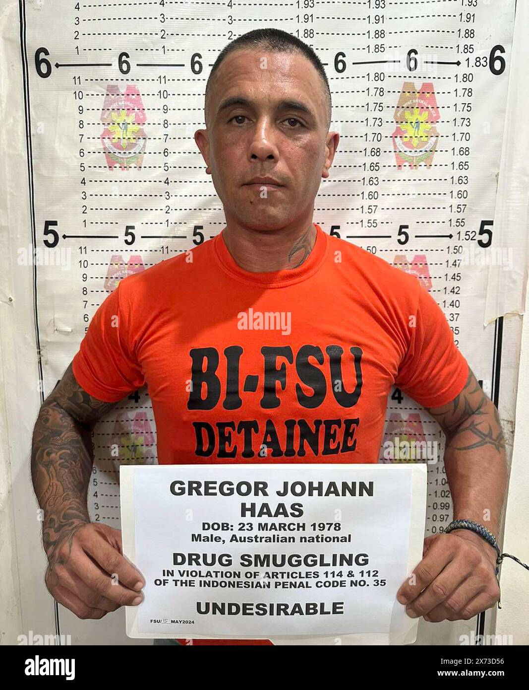 In this handout photo provided by the Philippine Bureau of Immigration ...