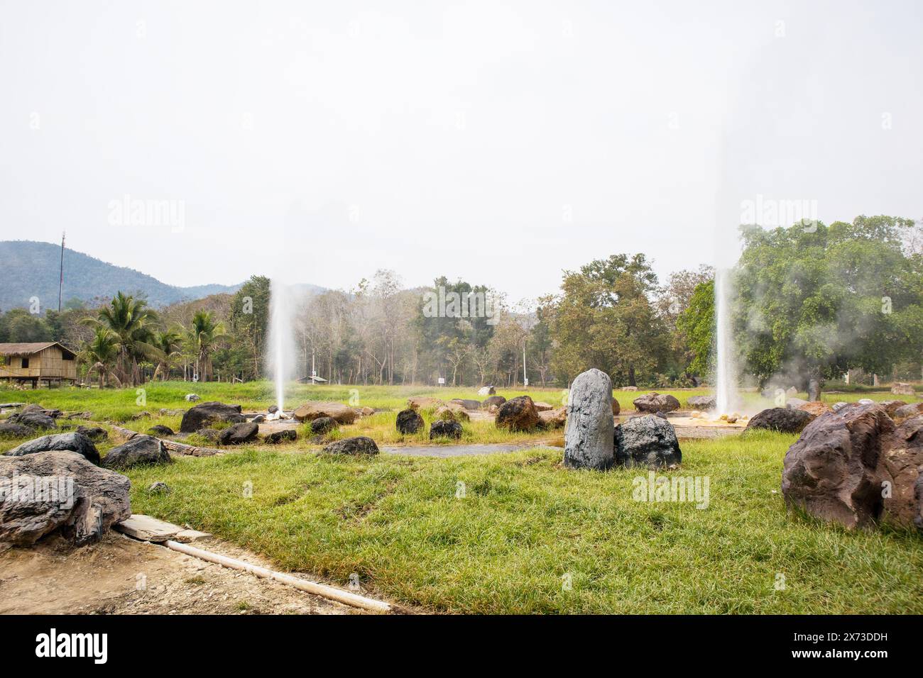 San Kamphaeng hot springs in Chiang Mai , Thailand Stock Photo - Alamy
